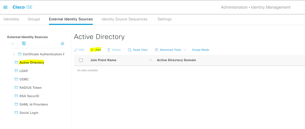 Cisco ISE Admin access with AD Account