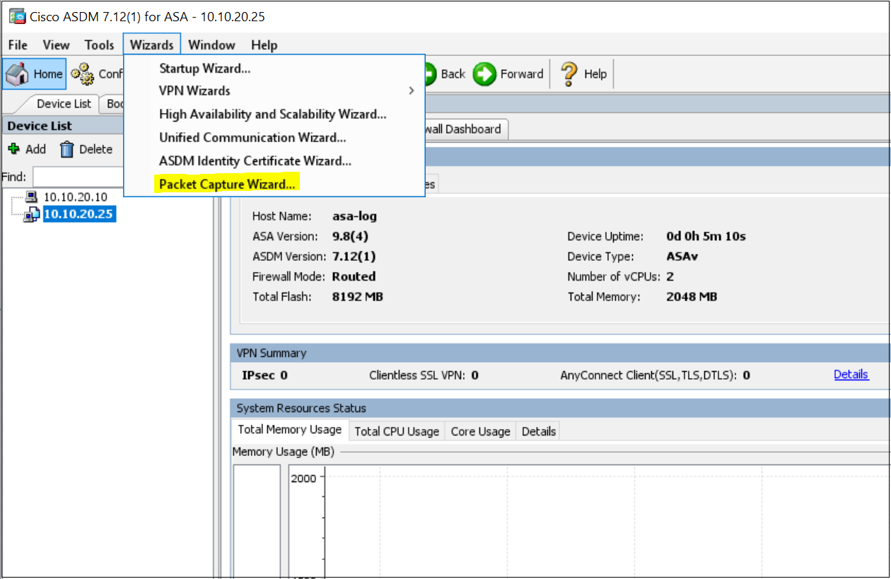 Cisco ASA Packet Capture