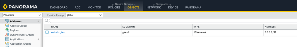 Palo Alto Netmiko Example