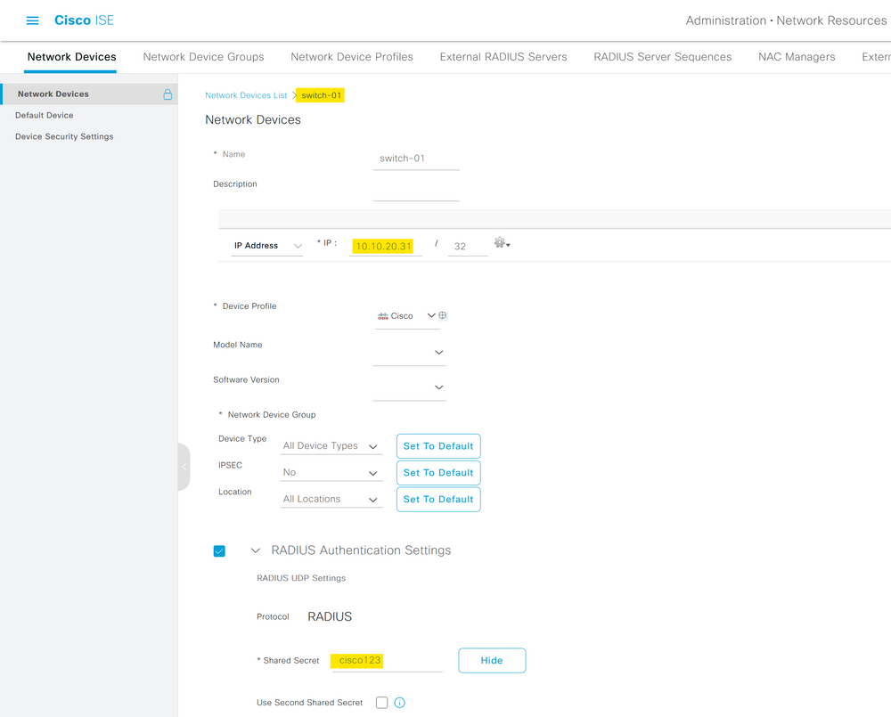 Cisco Ise Wired 802 1x With Eap Tls Example