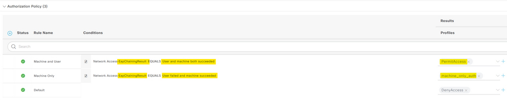 Cisco ISE Wired 802.1X with EAP-TEAP (EAP-Chaining)