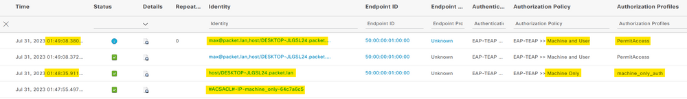 Cisco ISE Wired 802.1X with EAP-TEAP (EAP-Chaining)