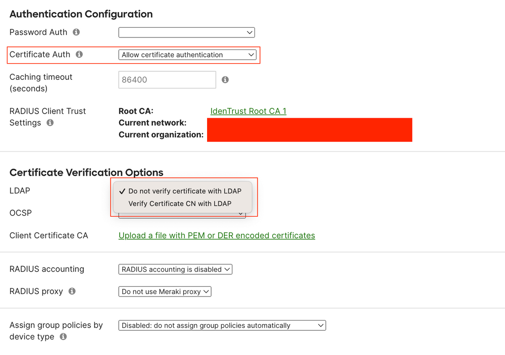 Meraki Local Auth: 802.1X without Radius Server