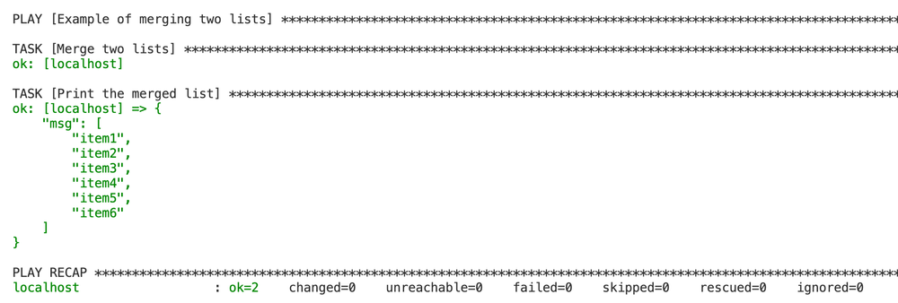 Working with List in Ansible
