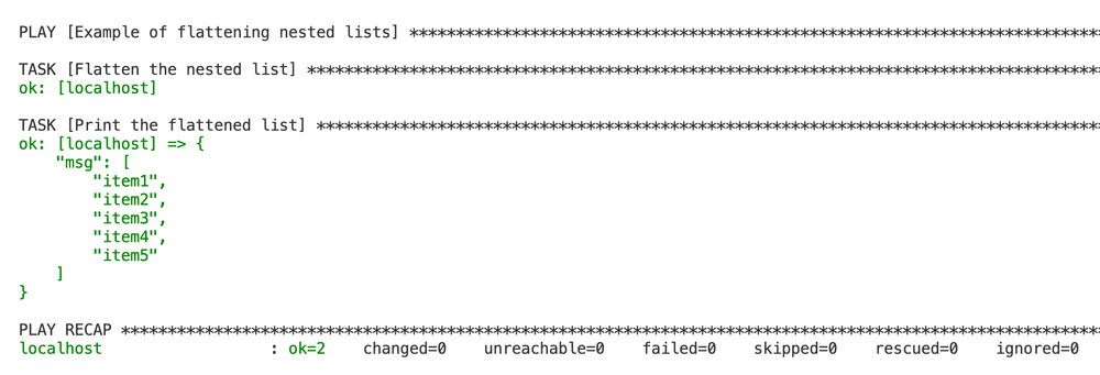 Working with List in Ansible