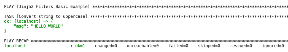 How to Use Jinja2 Filters in Ansible