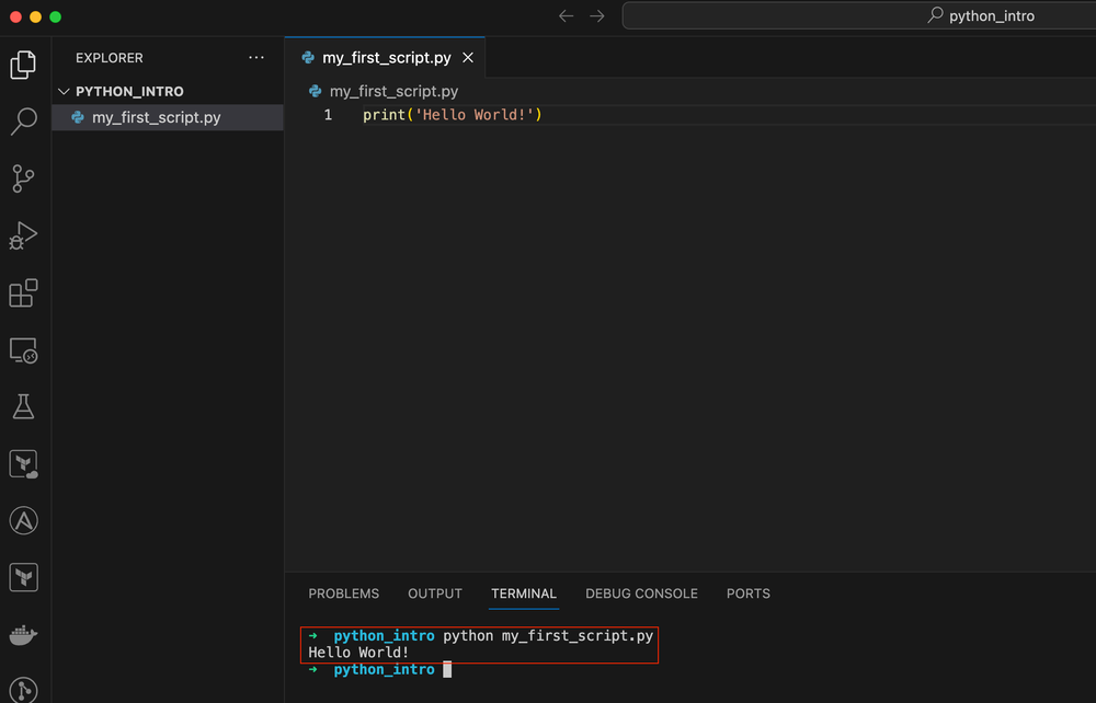 Python - Hello World (II)