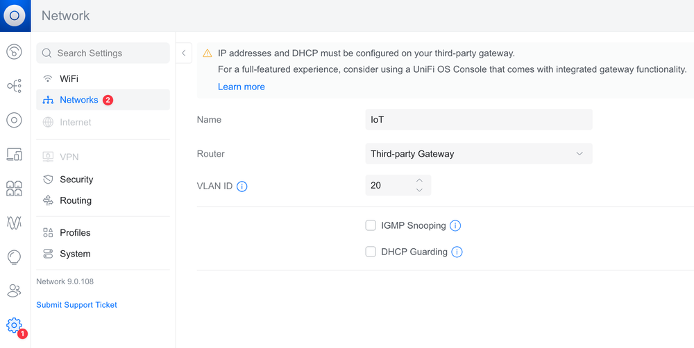 Configuring VLANs on UniFi Switches