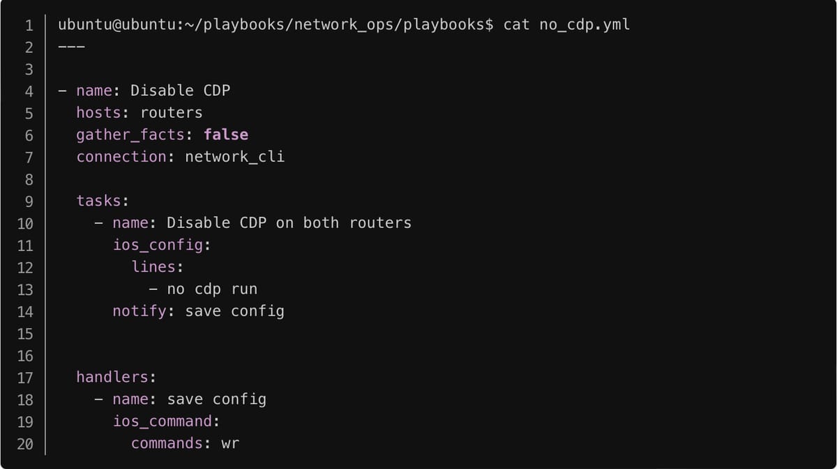 Ansible and Cisco example - config_module Ansible and Cisco example - config_module
