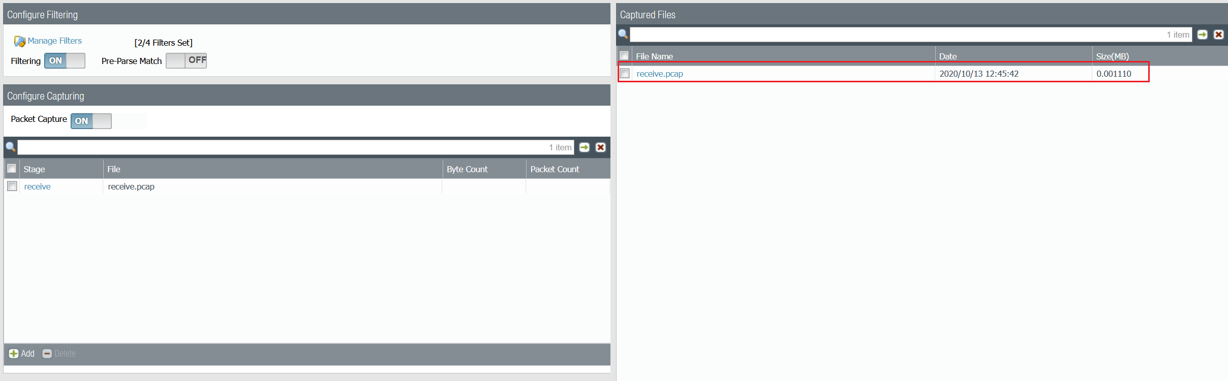Palo Alto Firewall Packet Capture
