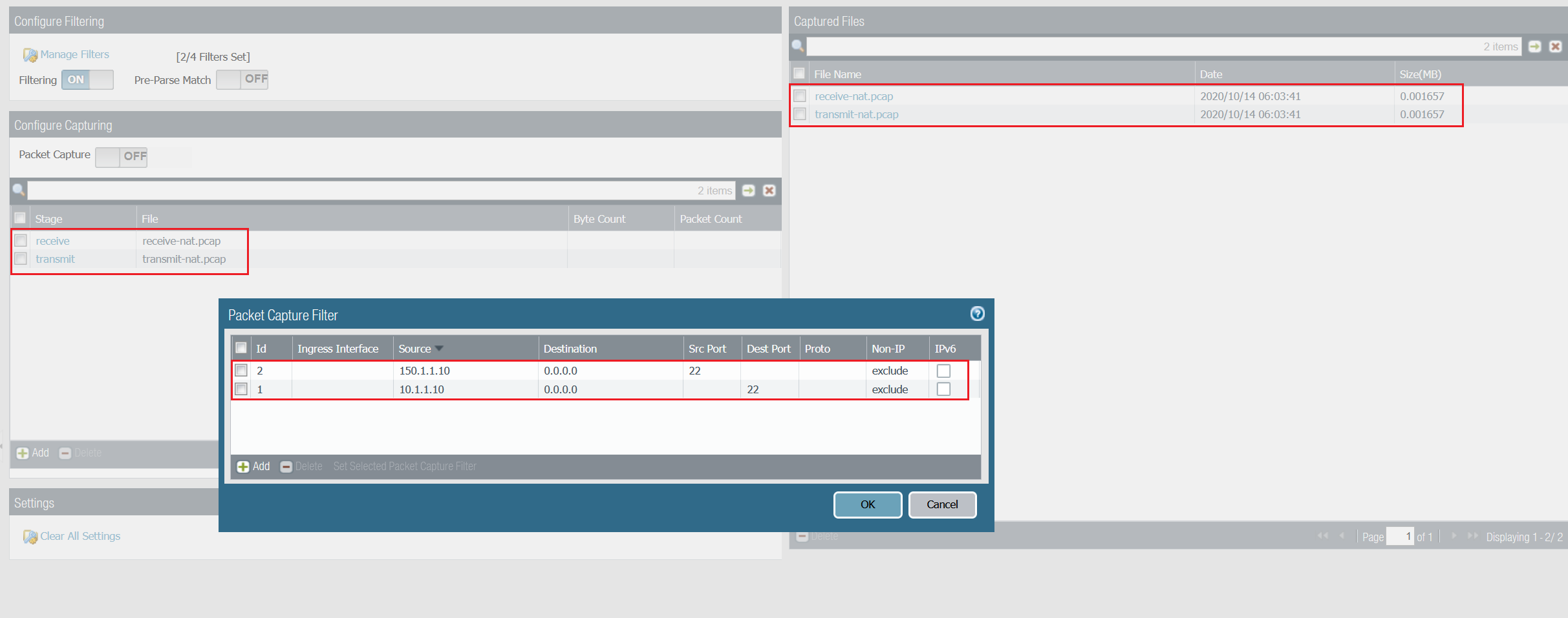 Palo Alto Firewall Packet Capture