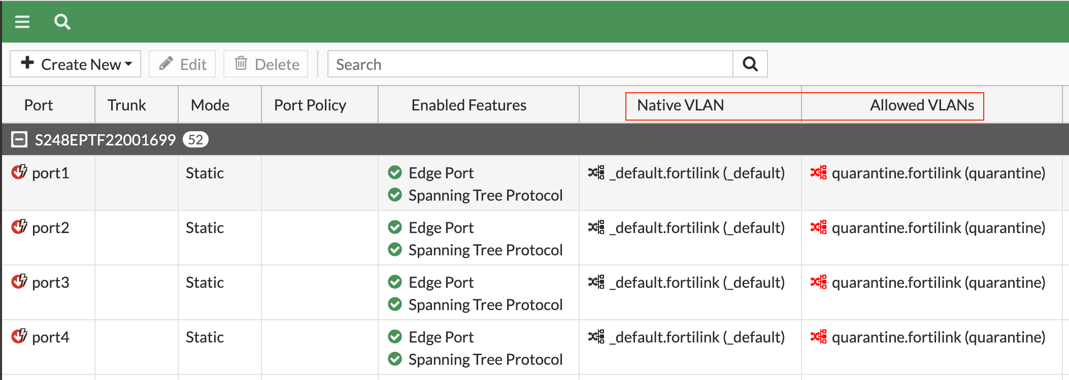 Fortinet Stack Configuration (FortiGate, FortiSwitch and FortiAP)