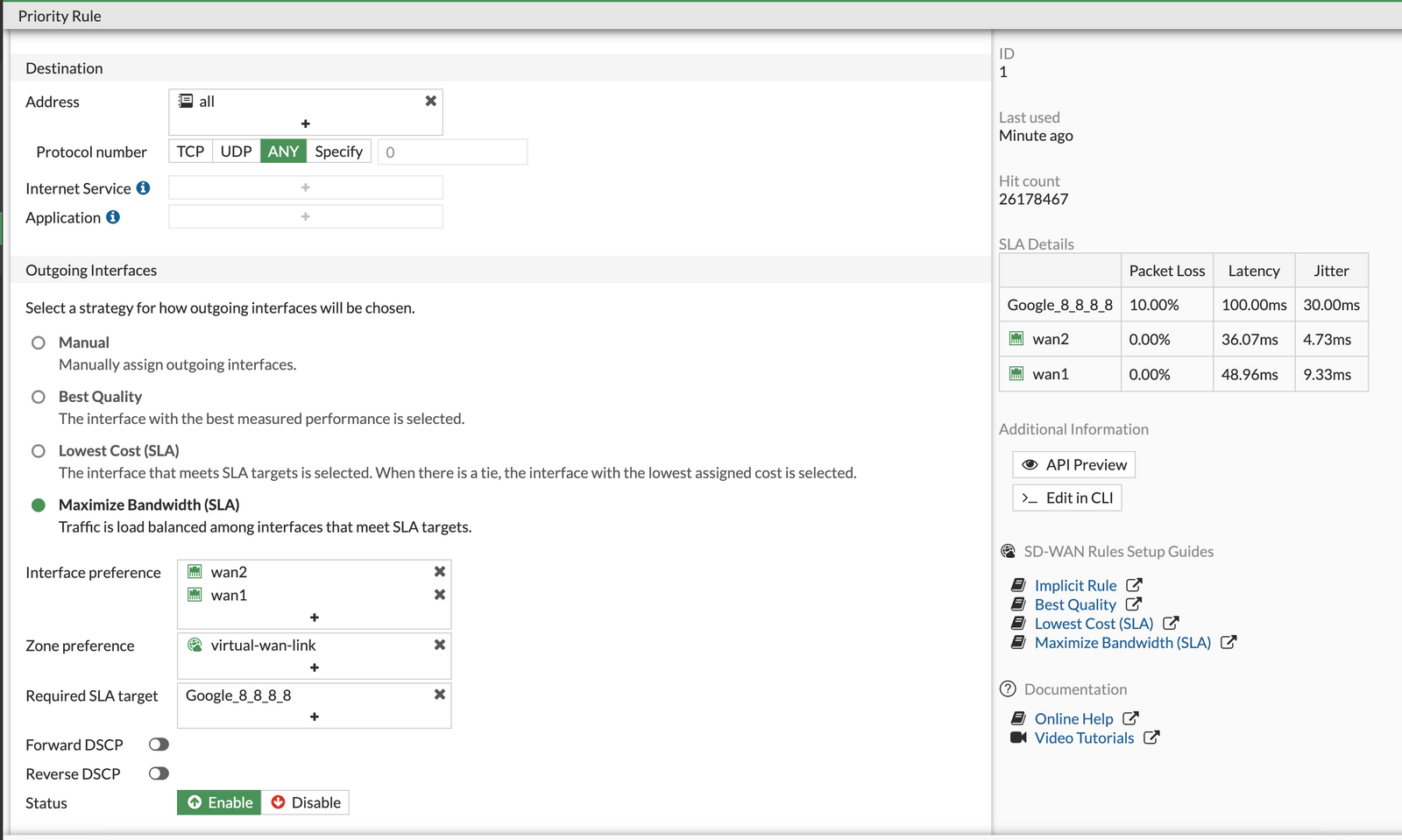 FortiGate Dual ISP SD-WAN Configuration Example