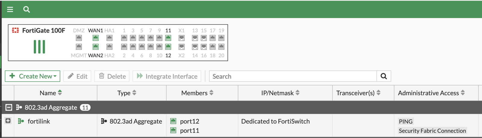 Fortinet Stack Configuration (FortiGate, FortiSwitch and FortiAP)
