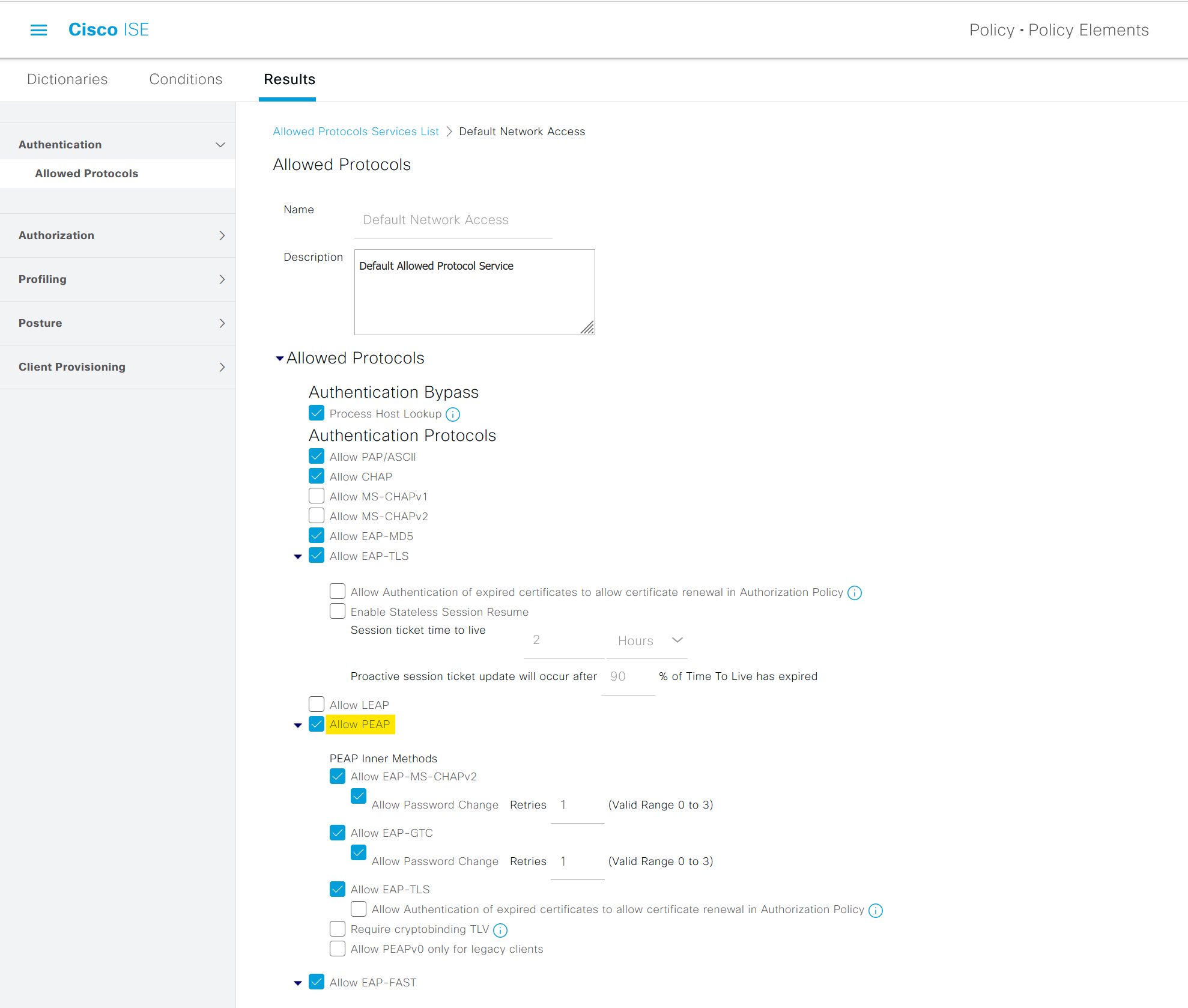 Cisco ISE Wired 802.1X with EAP-PEAP Example