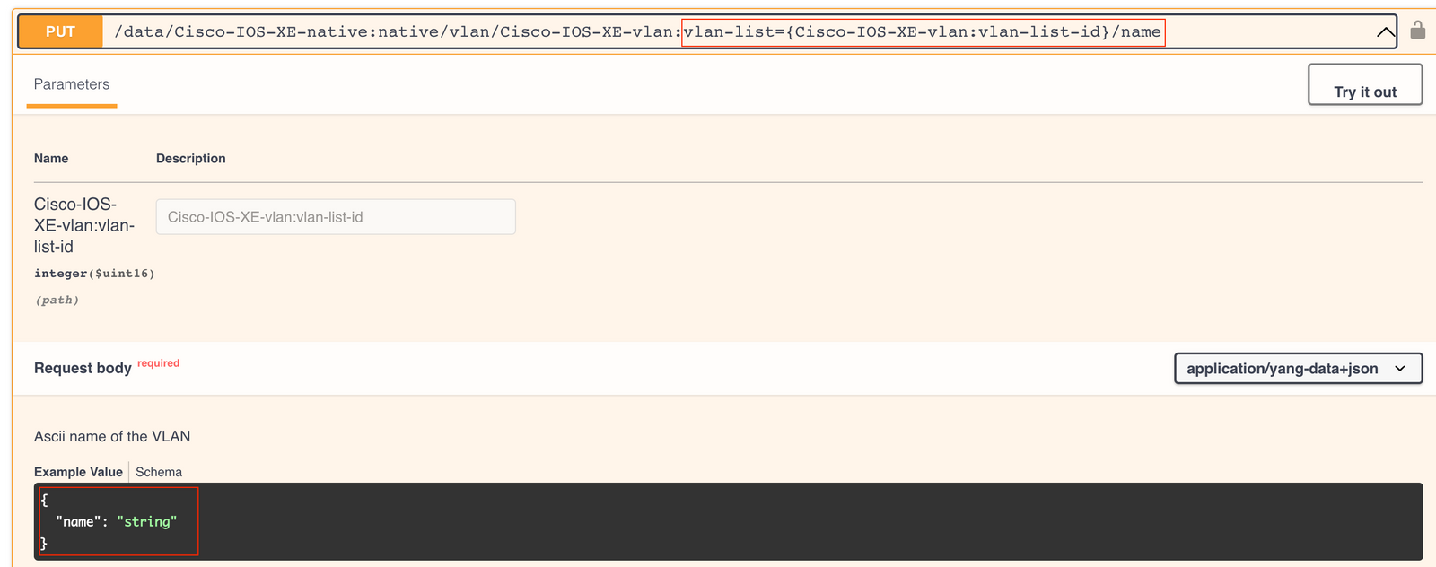 Cisco Restconf Example