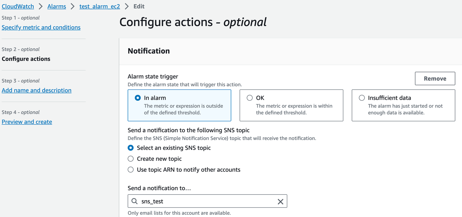 How To Trigger Lambda Function From Cloudwatch Alarms