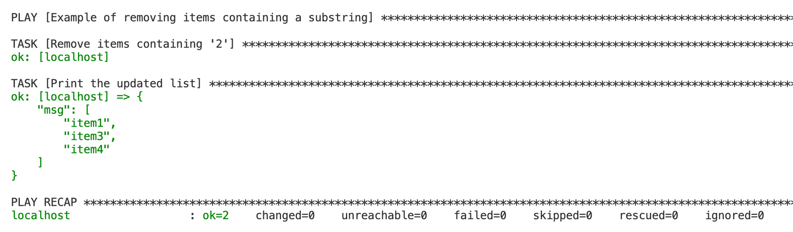 Working with List in Ansible