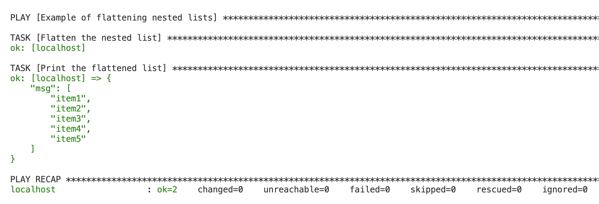 Working with List in Ansible