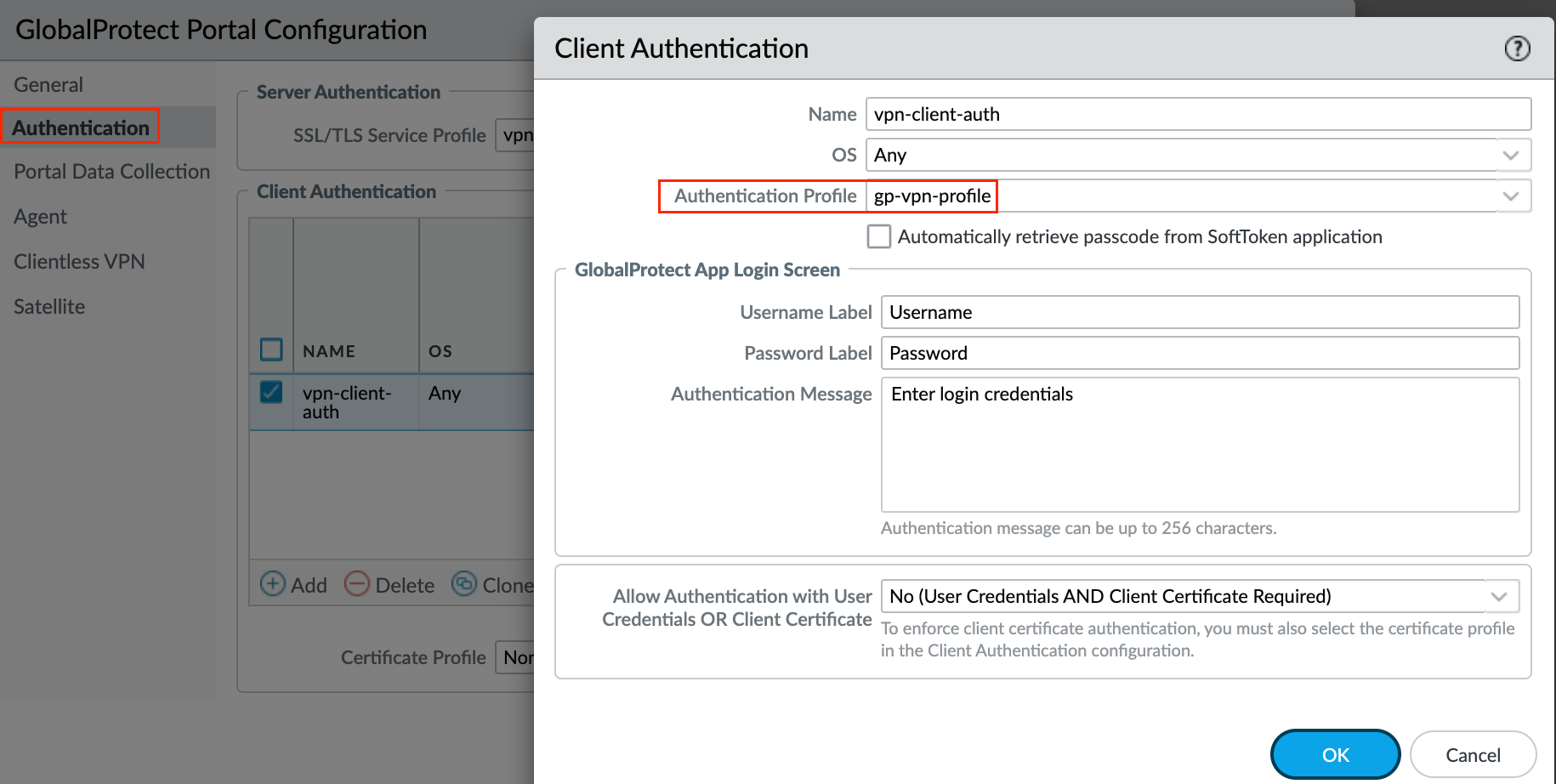 Palo Alto Global Protect VPN Configuration Example
