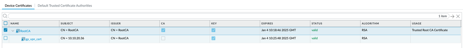 Palo Alto Global Protect VPN Configuration Example
