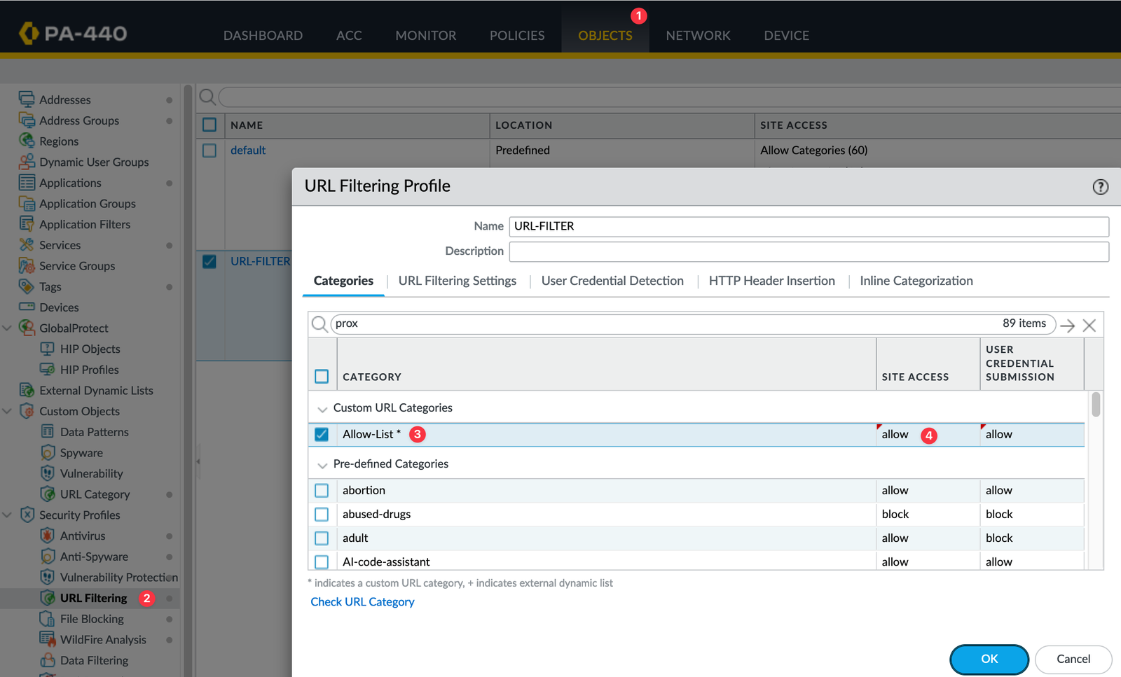 Palo Alto Allow Access To Certain URLs Matching A Blocked URL Category