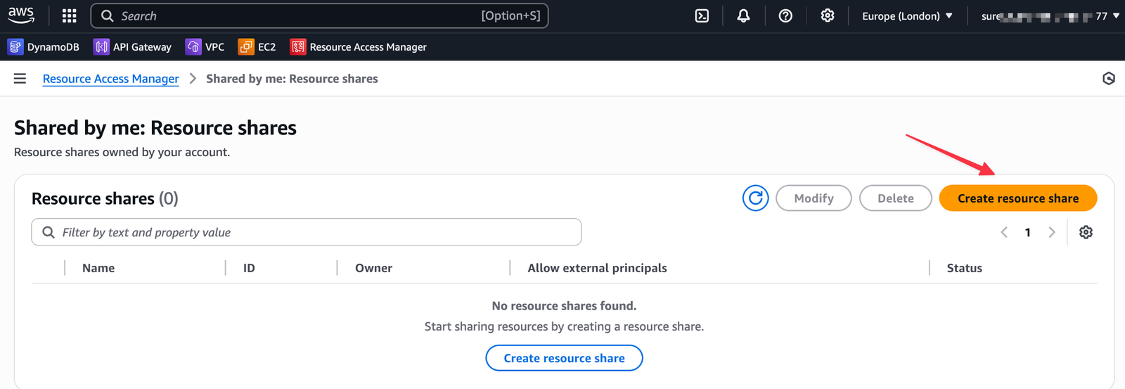 AWS Transit Gateway VPN Attachment and Resource Access Manager