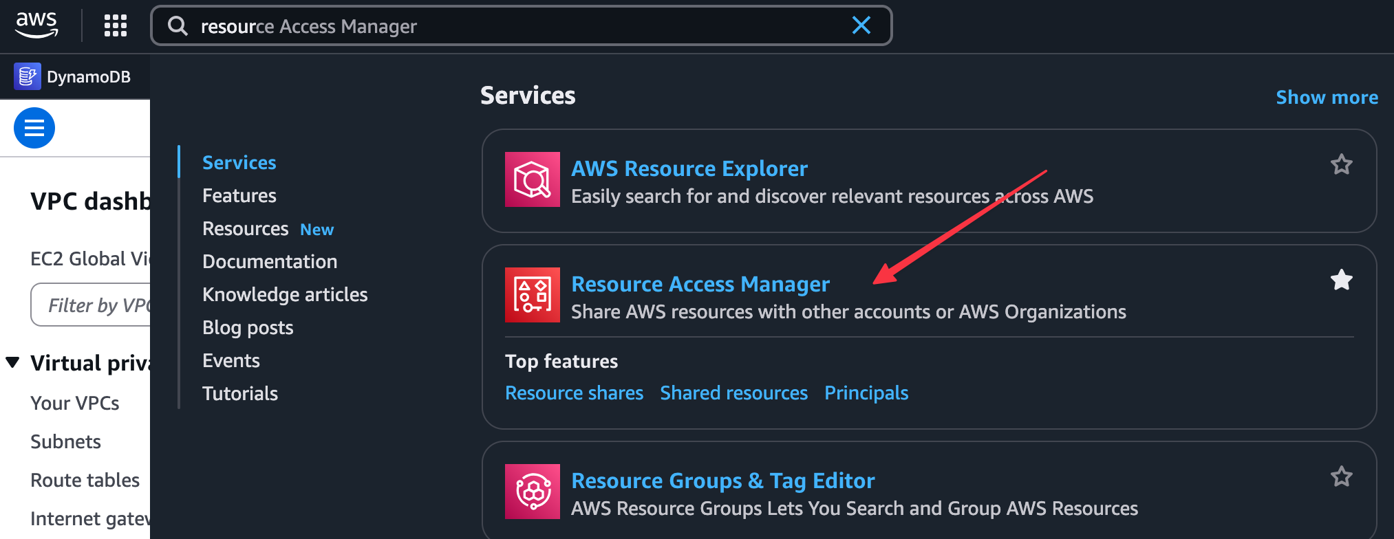 AWS Transit Gateway VPN Attachment and Resource Access Manager