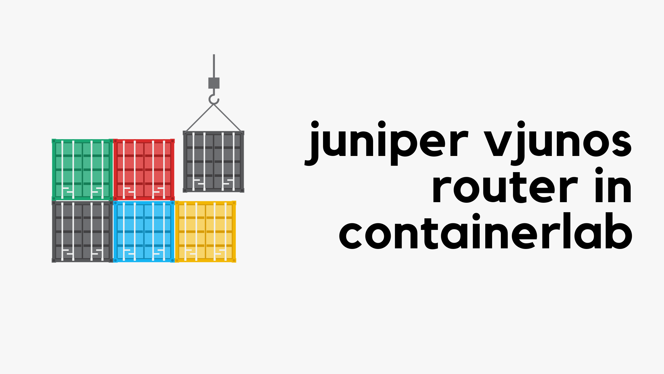 Juniper vJunos-router in Containerlab