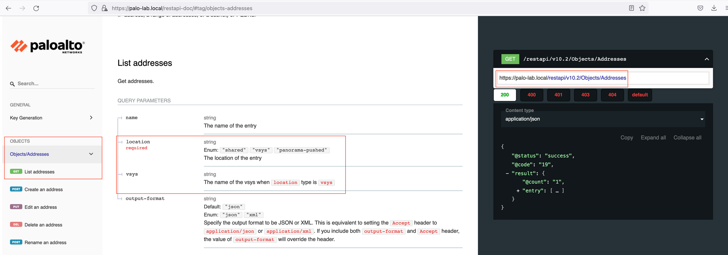 Getting started with Palo Alto REST API