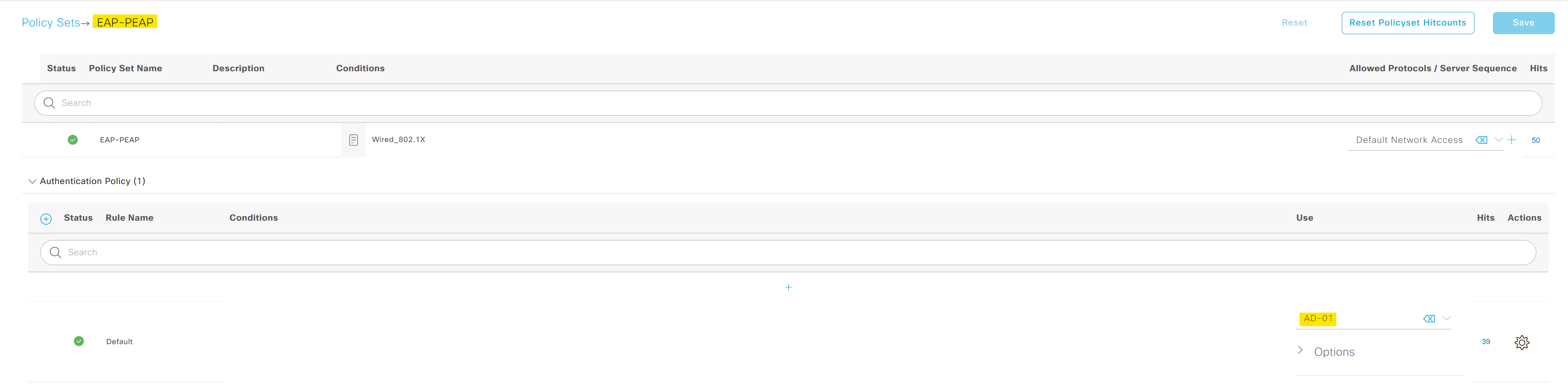 Cisco ISE Wired 802.1X with EAP-PEAP Example