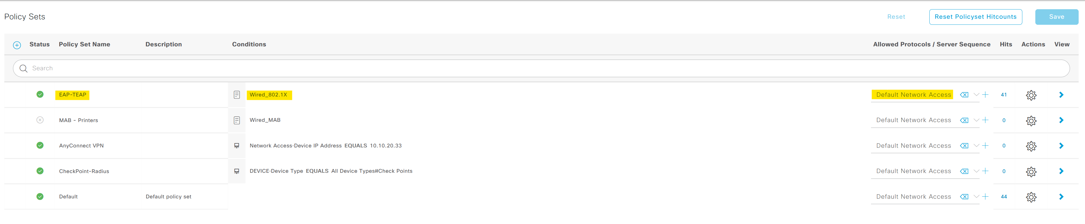 Cisco ISE Wired 802.1X with EAP-TEAP (EAP-Chaining)