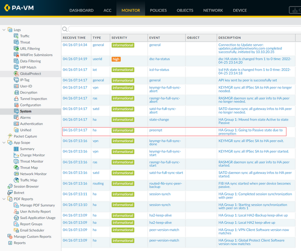 A simple guide to Palo Alto Active/Passive Failover