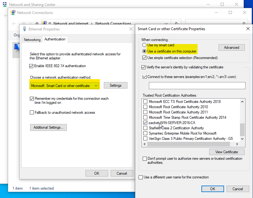 Cisco ISE Wired 802.1X with EAP-TLS Example