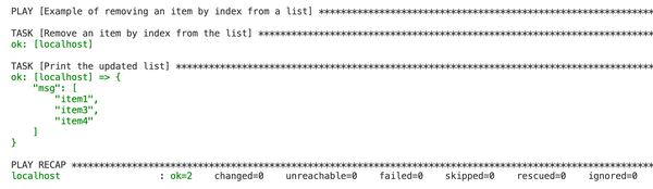 Working with List in Ansible