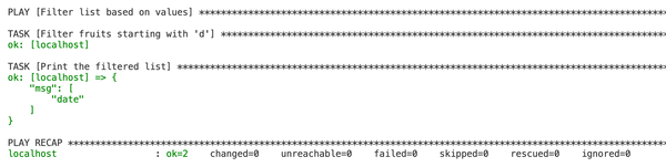 Filtering Lists Based on Conditions in Ansible