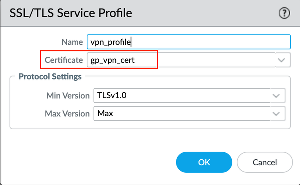 Palo Alto Global Protect VPN Configuration Example