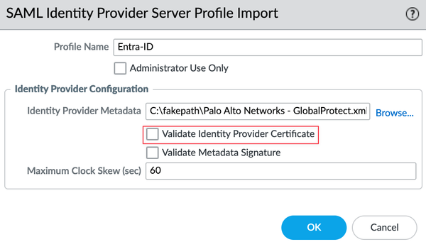 Global Protect VPN SAML SSO with Entra-ID