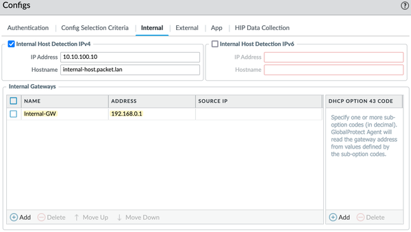 Global Protect Internal Host Detection & Internal Gateways - Lessons Learnt