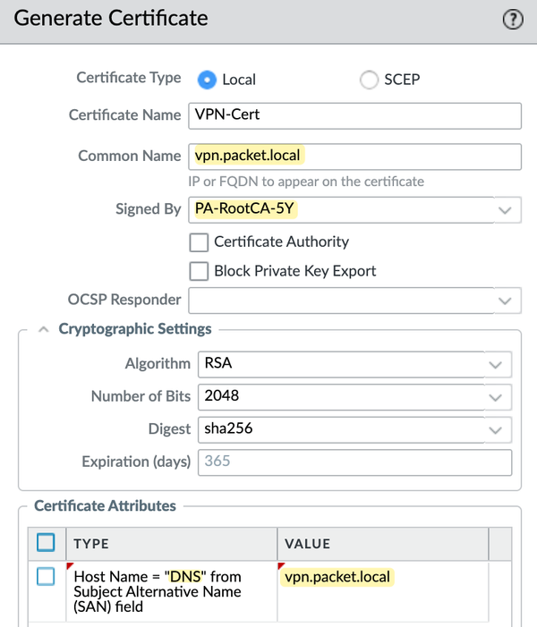 Palo Alto Clientless VPN Configuration