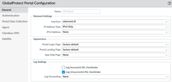 Palo Alto Clientless VPN Configuration